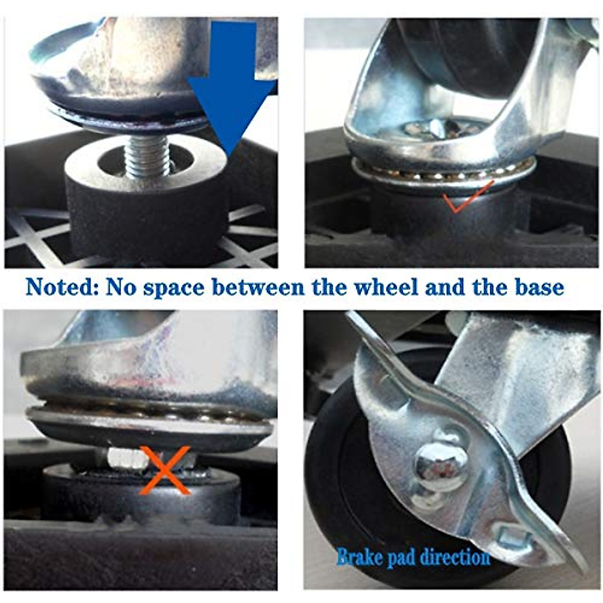 Movable Base Size Adjustable Washing Machine Base for Dryer Refrigerator Telescopic Furniture Dolly Roller with Swivel Locking Casters (4 Wheels) 16-22"