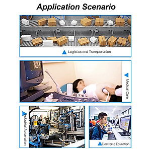 Industrial Tablet PC, Wide Voltage Rugged Touchscreen Tablet Sensitive Capacitive Screen Accurate Touch 100‑240V for Industrial Automation (US Plug)