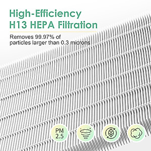 HSIAMEN 360 Combi Replacement Air Purifier Fan Filter Compatible with Dyson HP04 HP06 HP07 HP09 HP10 HP4B TP4A TP7A TP04 TP06 TP07 TP09 TP10 PH01 PH02 PH03 PH04 PH3A 970341-01 2-Pack