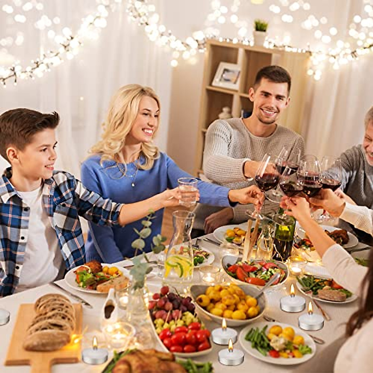 800 Pcs Unscented Tealight Bulk 4 Hour Burn Time Dripless Tea Lights Candles White Paraffin Candles Tealights for Votive Home Pool Shabbat Weddings Emergencies