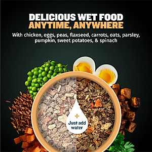 Bully Max Puppy Growth & Nutrition Bundle - High Protein Natural Dry Dog Food (5lb Bag) & Wet Dog Food (2 Dry lb, Makes 5.5 lb of Wet Food) for Small & Large Breed Puppies - Lamb & Chicken Flavors