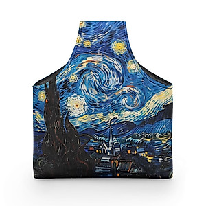 Fuojuvelie Starry Night Yarn Bag Fabric Knitting Projects Organizer Sturdy Crochet Organizer Bag with 4 Grommets for Knitting Needles, Skeins of Yarn Large