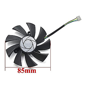 inRobert Graphics-Card Fan-Replacement for MSI-GTX-1060-6G-OCV1 - GPU-Fan 85mm HA9015H12SF-Z for MSI R7 360 GTX 950 2GD5
