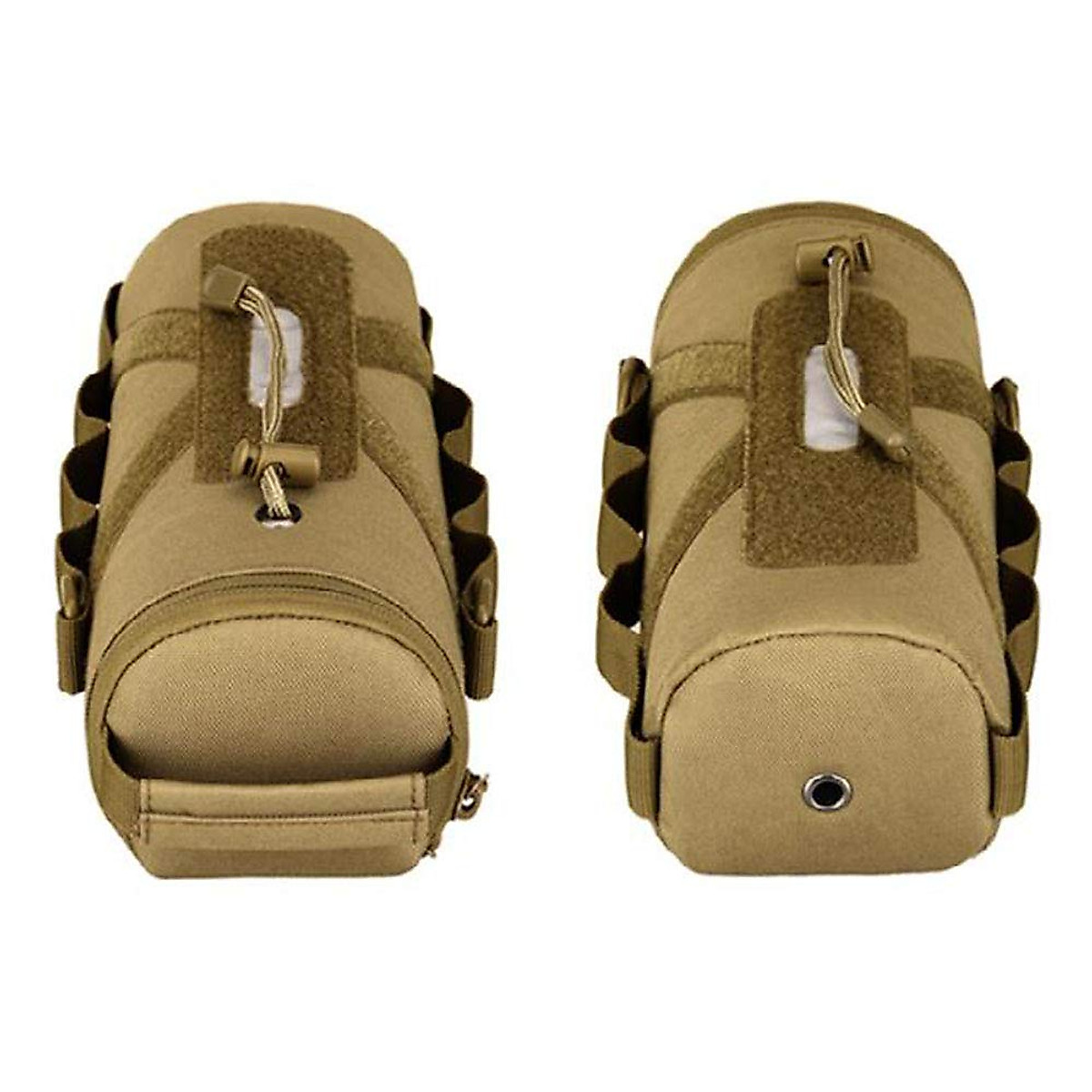 Jadedragon Water Bottle Carrier Tactical Holder Storage Bag Bottle Pouch Holder with Adjustable ShoulderHand Strap 33oz for Hiking Travel Camping (Black cp)