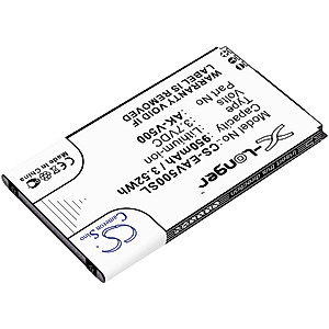 DRAWBELL Battery for E'mporia Prime,Prime V500.3G,Prime V500,V500,fit Part NO:AK-V500 (950mAh)