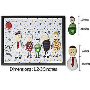 30 River Rocks for Painting, Painting Rocks Bulk, Smooth Rocks for Painting, Natural Stones, Craft Rocks for Painting Around 1.2-3.5 inches, Kindness Rocks, Outdoor Garden Rock Art, Family DIY Project