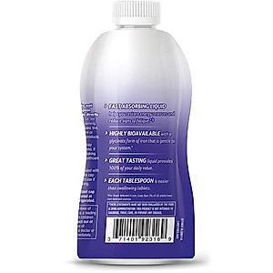 Nature's Way Wellesse Liquid Iron, Fast Absorbing, 16 Fluid Ounces, Natural Berry Flavor