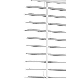 Blinds Giant, 2" Cordless Faux Wood Blind 35" (W) X 64" (L) White, Cordless Lift and Want Tilt.