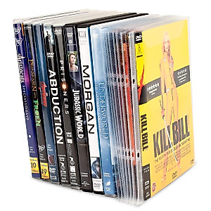 Tarifold DVD Protective Sleeve for DVD Storage with Binder Holes, Closing Flap, and Space for Cover - 100/Pack (10282)