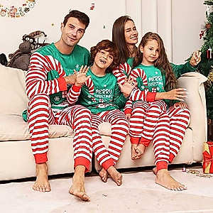 2023 Fashion Matching Family Pajamas Sets Christmas PJs for Family Matching Holiday Xmas Home Pajamas Sleepwear Sets