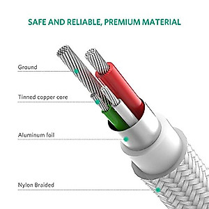 Android Charger Micro USB Cable 2Pack 6FT Fast Charging Cord for Samsung Galaxy S6/S7 Edge, J3/J7 Star Prime Crown, Note 4/5, LG G4 K40 K30 K20 Stylo 3, Moto, Xbox, PS4, Kindle Fire Tablets and Phones