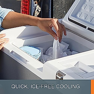 Worx 20V Mini Refrigerator 24 Qt, Portable Electric Cooler, Car Cooler Fridge for Truck RV Camping, Power Share WX876L (Batteries and Charger Included)