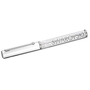 SWAROVSKI Crystalline Gloss Ballpoint Pen White Chrome Plated
