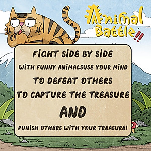 Animal Battle Party Card Games For Family Game Night - Best Gift For Adults, Teens & Kids And Fans Of Family Games , Board Games And Card games - Easy Fun Family Party Games - 2-8 Players - Age 7+