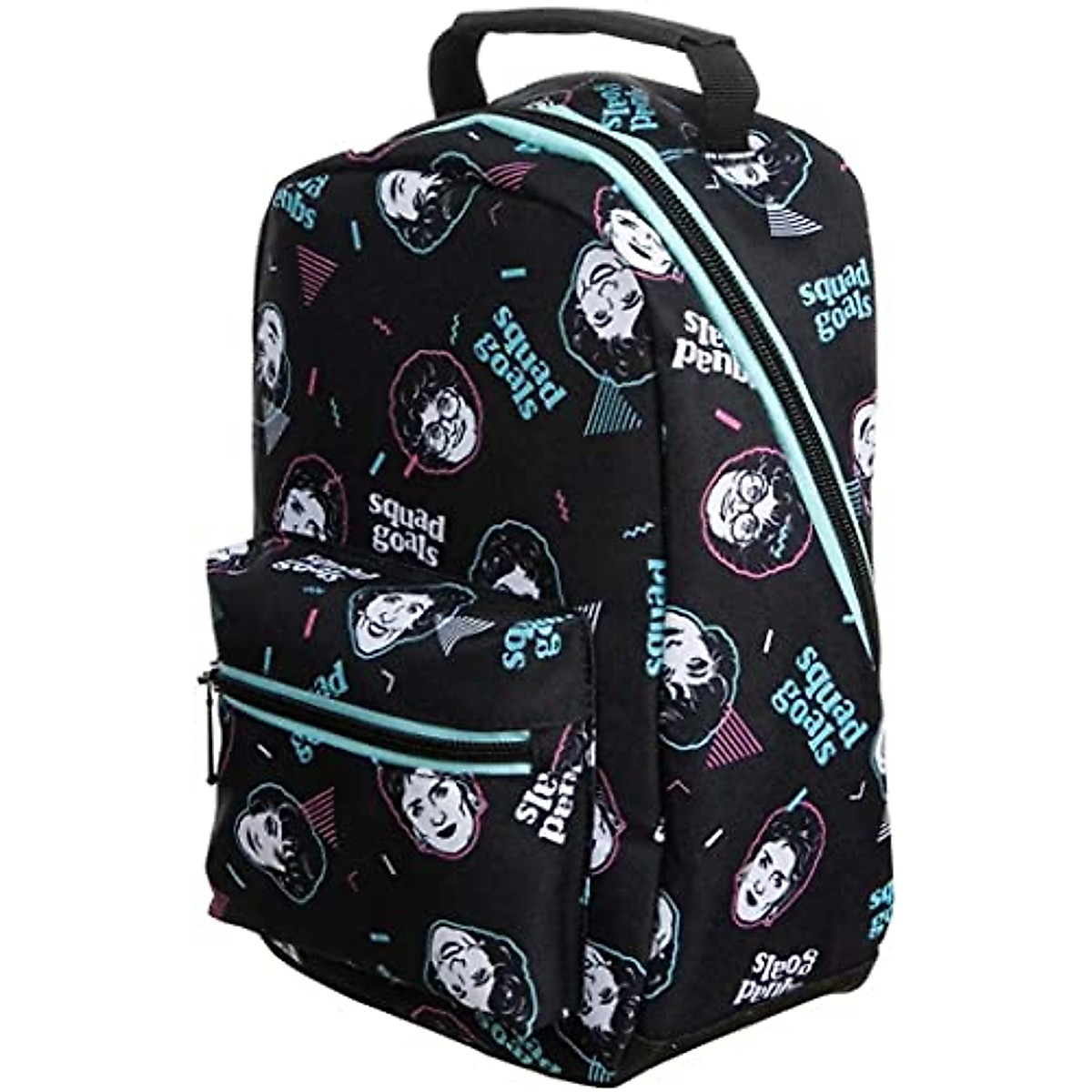 Golden Girls All Over Print Black Insulated Lunch Box