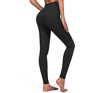 MRAFDGFB Sleep Slimmers Compression Leggings Plus Size Workout Control Pants Straight Leg Yoga Pants for Women (G-Black, XL)