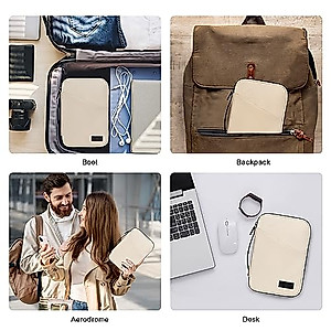 Ougrand Family Passport Holder Portable Waterproof Leather Travel Document Holder