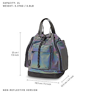 Doughnut Pyramid Limelight Series 13L 2-in-1 Hanging Toiletry Travel Girls Lightweight Casual Daypacks Bag Backpack (Regular)