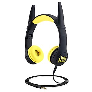 Little Helpers Kids Headphones with VoliBat Ears, Wired Over-Ear Headphones with Music Sharing Function,85dB Volume Limited Hearing Protection,Safe Food Grade Material,3.5mm Jack Headset for Children