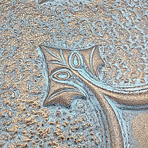 TD35 Weathered Copper PVC Ceiling tile, Box of 10 2'X2' Glue up/Drop in Tiles, covers 40 sq.ft. Easy to install, great for DIY project. Gorgeous antique look ceiling, ideal for pubs, restaurants etc.