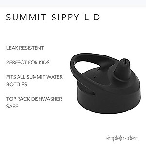 Simple Modern Kids Summit Sippy Cup Thermos 10oz - Stainless Steel Toddler Water Bottle Vacuum Insulated Girls and Boys Hydro Travel Cup Flask -Shark Bite Purple