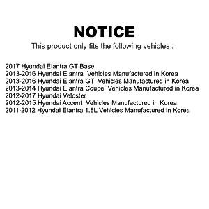 Front Suspension Ball Joints Pair For Hyundai Elantra Accent Veloster GT Coupe KTR-101166