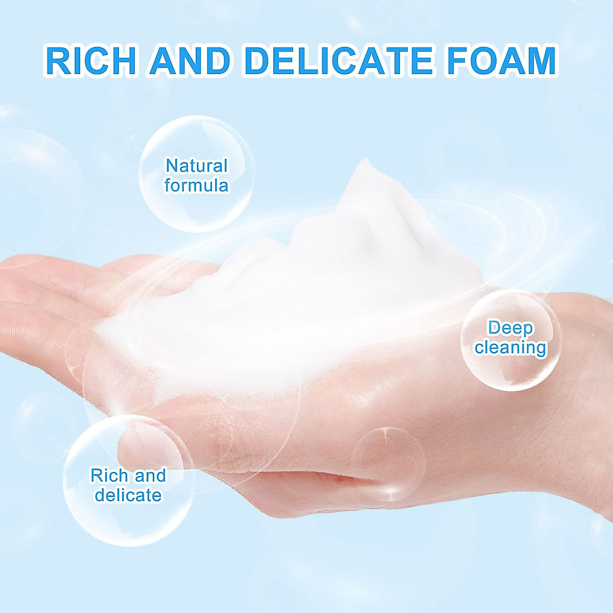 AuReve Lash Shampoo for Lash Extensions Eyelash Cleanser Concentrate 80ml Lash Extension Cleaner, Non-lrritating Cleaning Kits, Lash Bath Lash Soap Lash Shampoo Kit (Unscented)