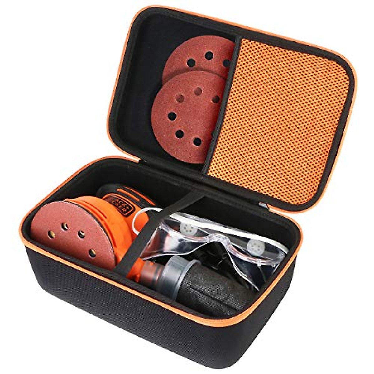 Aenllosi Hard Carrying Case Compatible with BLACK+DECKER Random Orbit Sander BDERO100