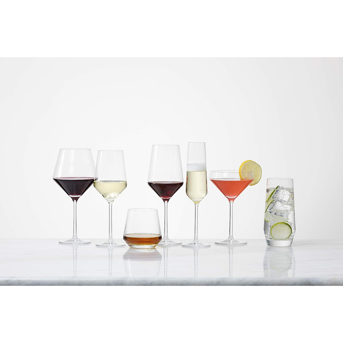 Zwiesel Glas Pure German Crystal Glassware Collection, 6 Count (Pack of 1), Clear