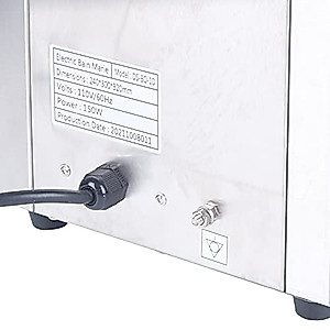 110V Nacho Cheese Dispenser Hot Fudge Dispenser, 150W Cheese Warmer 30-110 ℃ Cheese Dispenser Warmer Commercial Food Warmer for Soups, Chocolate, Caramel, Restaurants, Cafeterias (86-230 ℉)