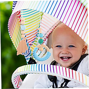 Toddmomy 20 Pcs Yarn Bead Pendant Baby Decor Woodsy Decor Baby Car Toy Children Cot Hanging Toy Sensory Hanging Rattle Rattles Plush Toy Crib Stroller Toy Crib Hanging Rattle Toy Crib Toy