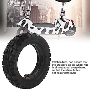 Yosoo Tire and Inner Tube, Sturdy 10in Inflatable Tyre for Electric Scooter for Scooter