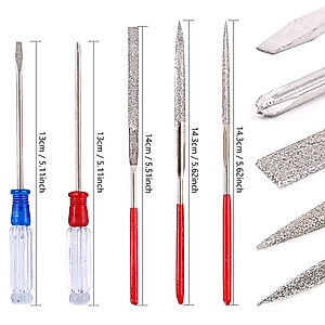 Swpeet 29Pcs Compatible for Gundam Modeler Basic Tools with Duty Plastic Container, Professional Kit Replacement for Gundam Model Tools Building Beginner Hobby Model Assemble Building