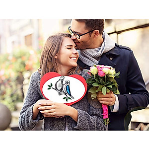 Love Birds on Branch Charm, 925 Sterling Silver Wife Husband, Mom Dad, Girlfriend Boyfriend Beads, Blue Enamel Pendant, fit Pandora Valentines Anniversary Bracelet Necklace, Gift for Lover/Couple