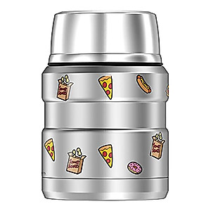 THERMOS Scooby-Doo Scooby And Shaggy Snacks STAINLESS KING Stainless Steel Food Jar with Folding Spoon, Vacuum insulated & Double Wall, 16oz