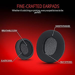 Instant-Chill Krone Kalpasmos Cooling-Gel Replacement Earpads for Turtle Beach Stealth 700/600/520,Audio Technica Replacement Earpads for ATH-M50X/M40X/M30X & More, Cushion Replace for Headphones