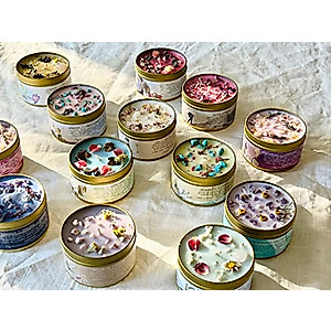 MAMA WUNDERBAR Pisces Zodiac Candle, Gifts for Women, Coconut Candle, Birthdate Candles, Zodiac Gifts for Women, Zodiac Sign Gifts, Astrology Gifts, Crystal Candle, Horoscope Gifts (Pisces)