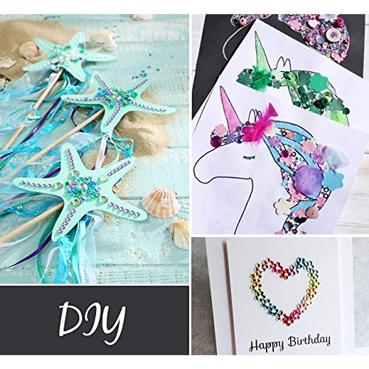 Jewel Gem Sticker 1852Pcs Self Adhesive Craft Stickers Rhinestone Bling Jewels Sticker for Makeups/DIY Nail/Body/Phone Decoration, 16 Sheets