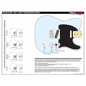 ToneShaper Guitar Wiring Kit, For Fender Telecaster, SS3 (4-Way ToneShaper Wiring)