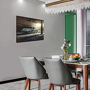 Car Poster Ferrari F40 Supercar Posters Racing Car Canvas Wall Art For Boy's Bedroom SuperCar Wall Decor Frame-style 30x20inch(75x50cm)