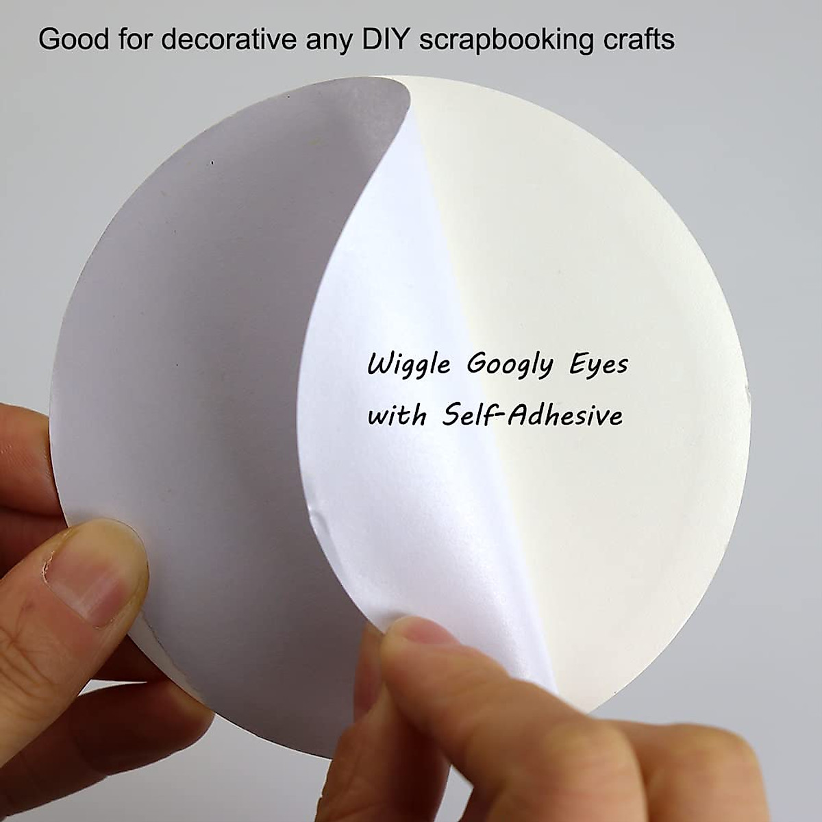 5.9 Inches Giant Wiggle Eyes with Self Adhesive, Black White Googly Eyes for DIY Crafts Christmas Tree Decoration