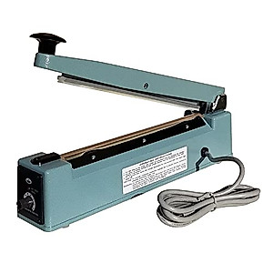 American International Electric AIE-300 Impulse Hand Sealer, 12 Inches Max. Seal Length, 6 Mil Max. Material Thickness, 2 mm Seal Width, Exceptional Air and Watertight Seals on Most Plastic Materials