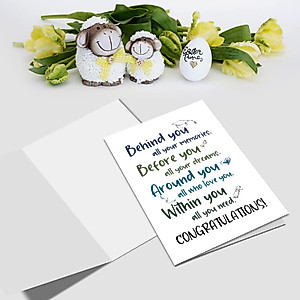 Nchigedy Cute Graduation Card for Her Him, High School or College Graduation Card, Medical Student or Nursing School Grad Gift