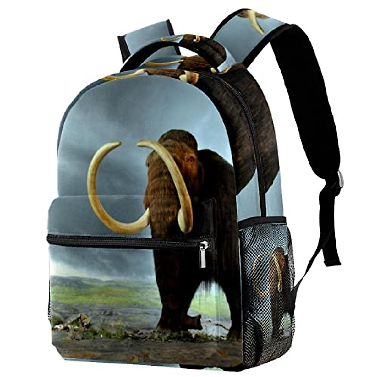 Woolly Mammoth School Backpack For Teen Boys Girls , Durable School bag For Middle Student