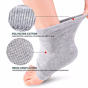 Foot File and Spa Socks Set, Foot Care Pedicure Stainless Steel File, Gel Lined Toeless Spa Socks, Moisturizing Heel Socks (Green+Grey)