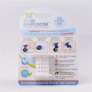 2Pcs White TPR Drain Protector Bathtub Drain Hair Catcher for Bathroom Drains Shower Stall Drain Protector Hair Catcher Bathroom Sink and Bathtub Accessories,Bathroom Fixtures