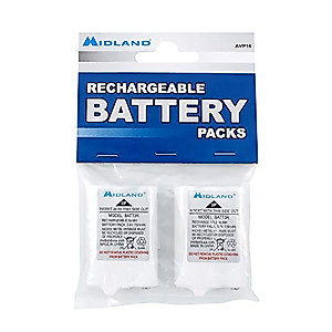 Midland – AVP14 Rechargeable Battery Packs LXT600, T50 T60, White, 3.15x 2.3X 0.5