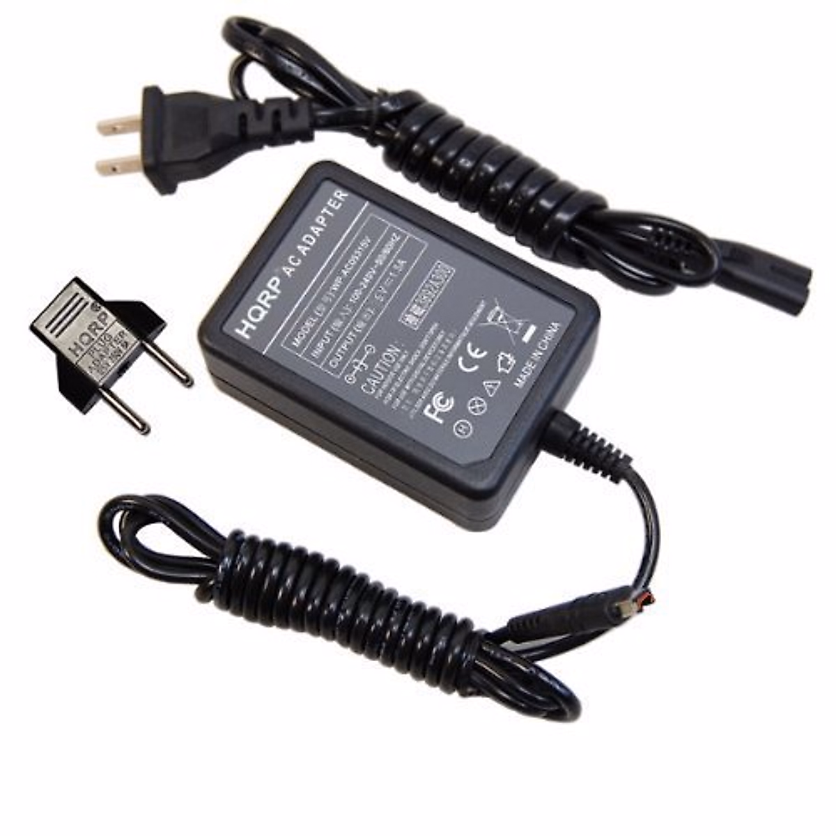 HQRP AC Adapter Compatible with Samsung AA-MA9 AAMA9 HMX-H205 HMX-H205BN HMX-H220 HMX-H300 HMX-H300BN AD44-00151A AD44-00152A AA-MA9/XAA AD44-00161A AD44-00150A AD63-04924A Charger Power Supply Cord