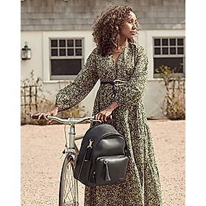 Skip Hop Diaper Bag Backpack: Greenwich Multi-Function Baby Travel Bag with Changing Pad and Stroller Straps, Vegan Leather, Black (Discontinued by Manufacturer)