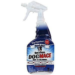Nature's MACE Dog Repellent 40oz Spray/Treats 1,000 Sq. Ft. / Keep Dogs Out of Your Lawn and Garden/Train Your Dogs to Stay Out of Bushes/Safe to use Around Children & Plants